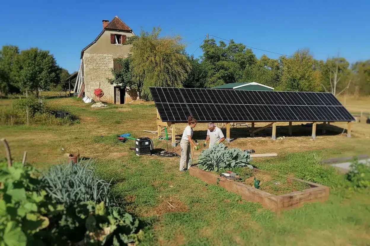 No installers, no hefty bill: how he built his own solar power station ...